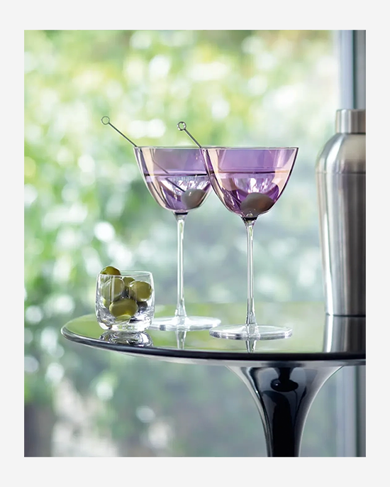 LSA Polar Violet Aurora Martini Glass 195ml – Jashanmal