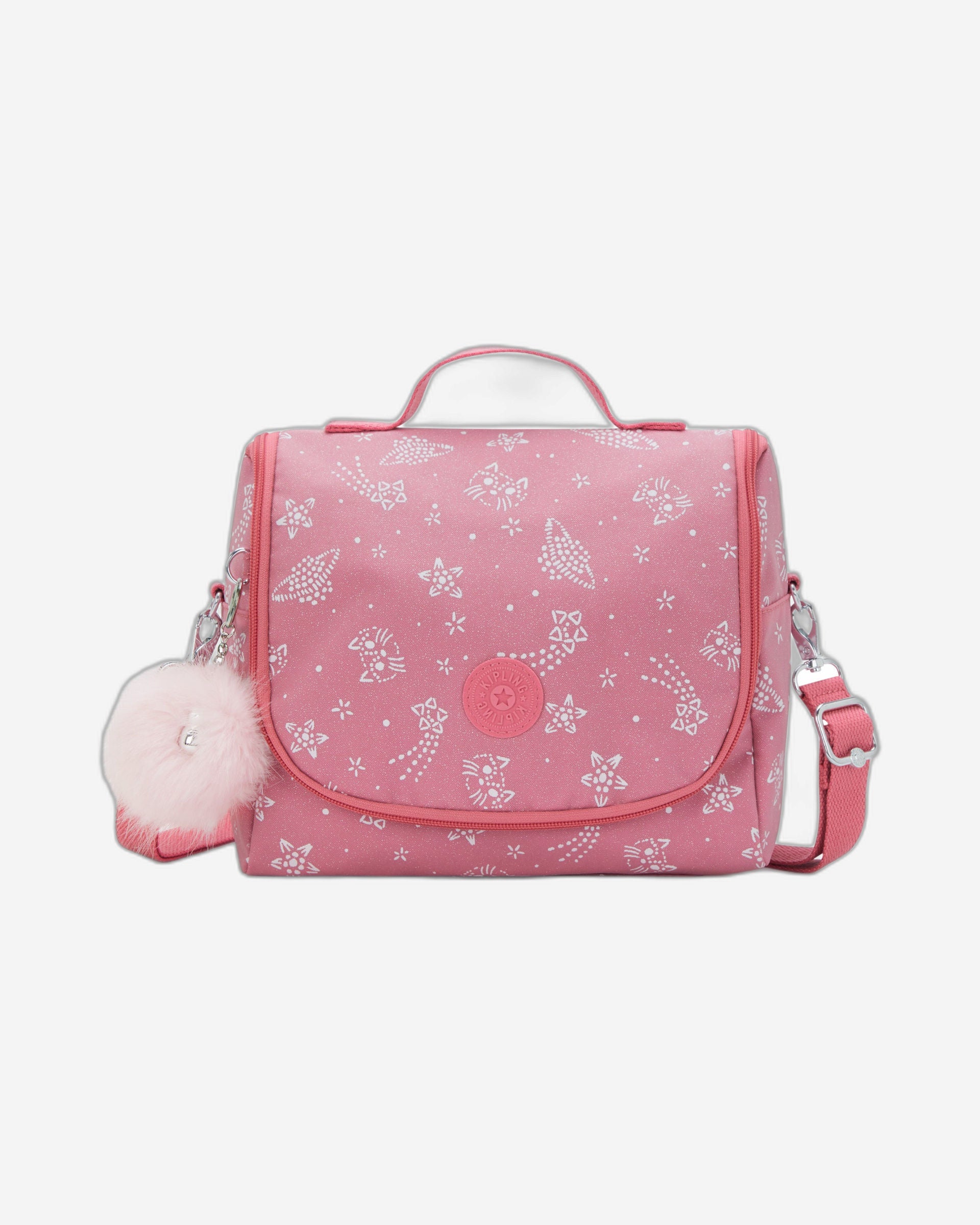 KIPLING New Kichirou Glitter Cats Large lunchbag (with trolley sleeve)